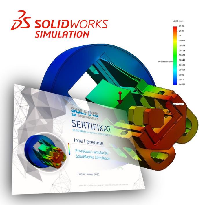 Proračuni i simulacije - SolidWorks Simulation obuka (FEA) | SOLFINS